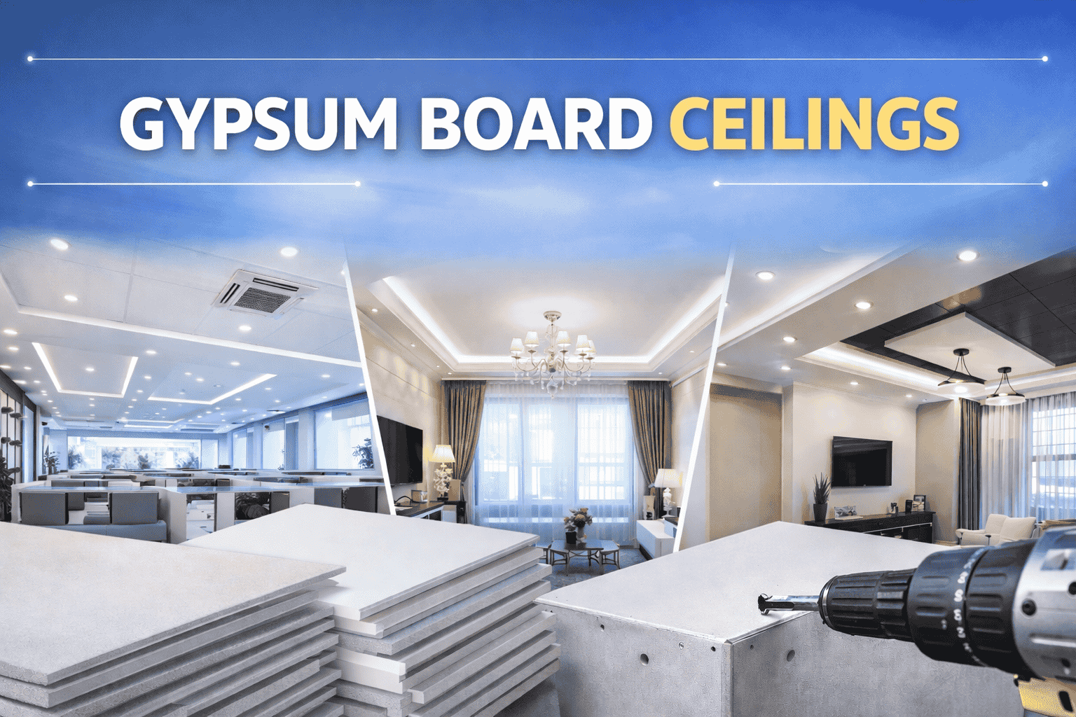 Gypsum Ceiling Designs for Stylish Interiors - Super Terrazo